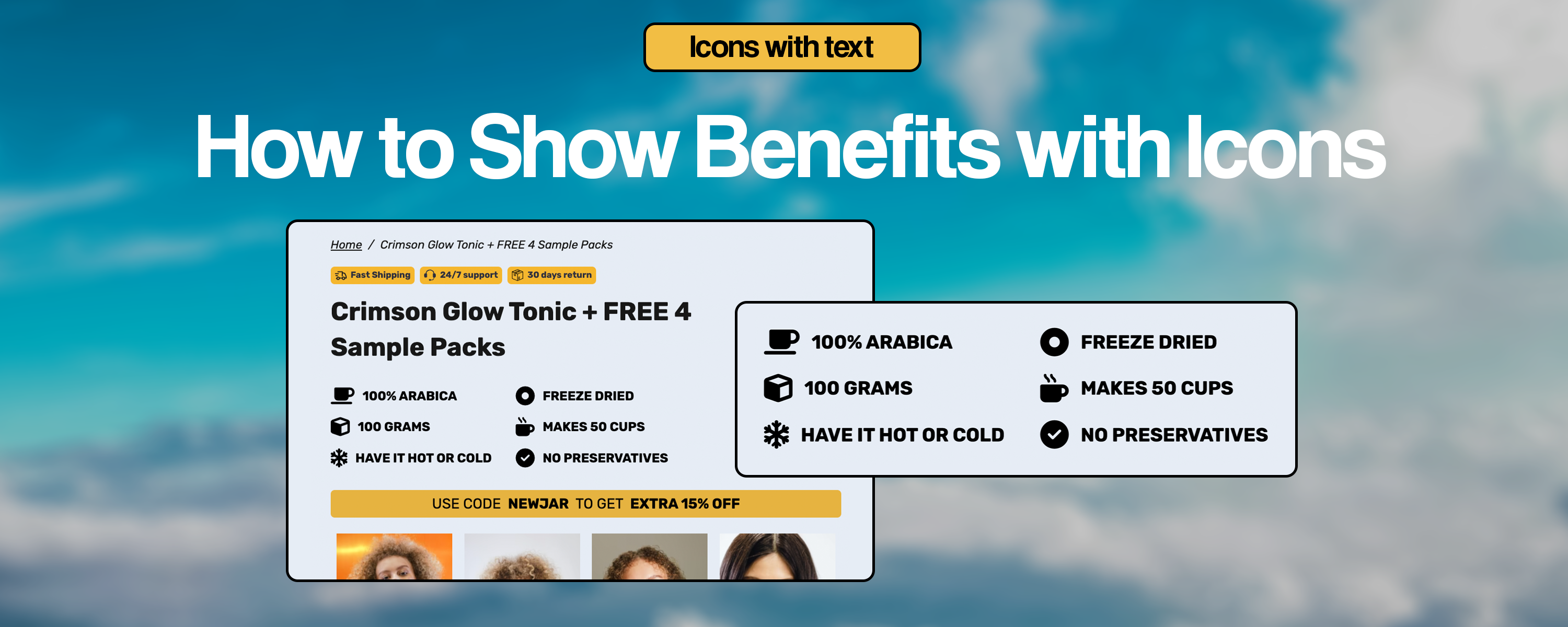 How to Show Benefits with Icons in our Shopify Themes – Jhango Theme Store